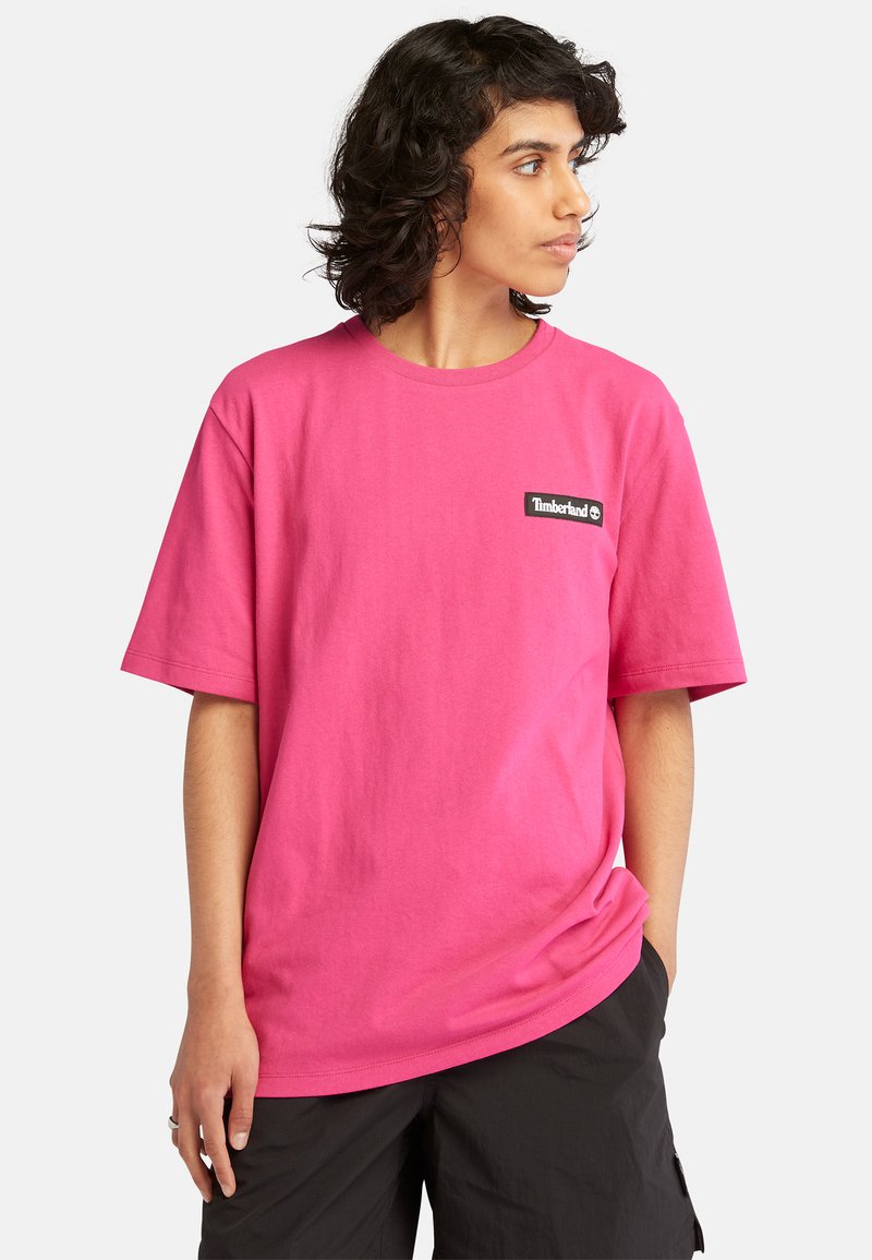 Timberland BADGE - T-Shirt basic - very berry/neonpink - Zalando.at