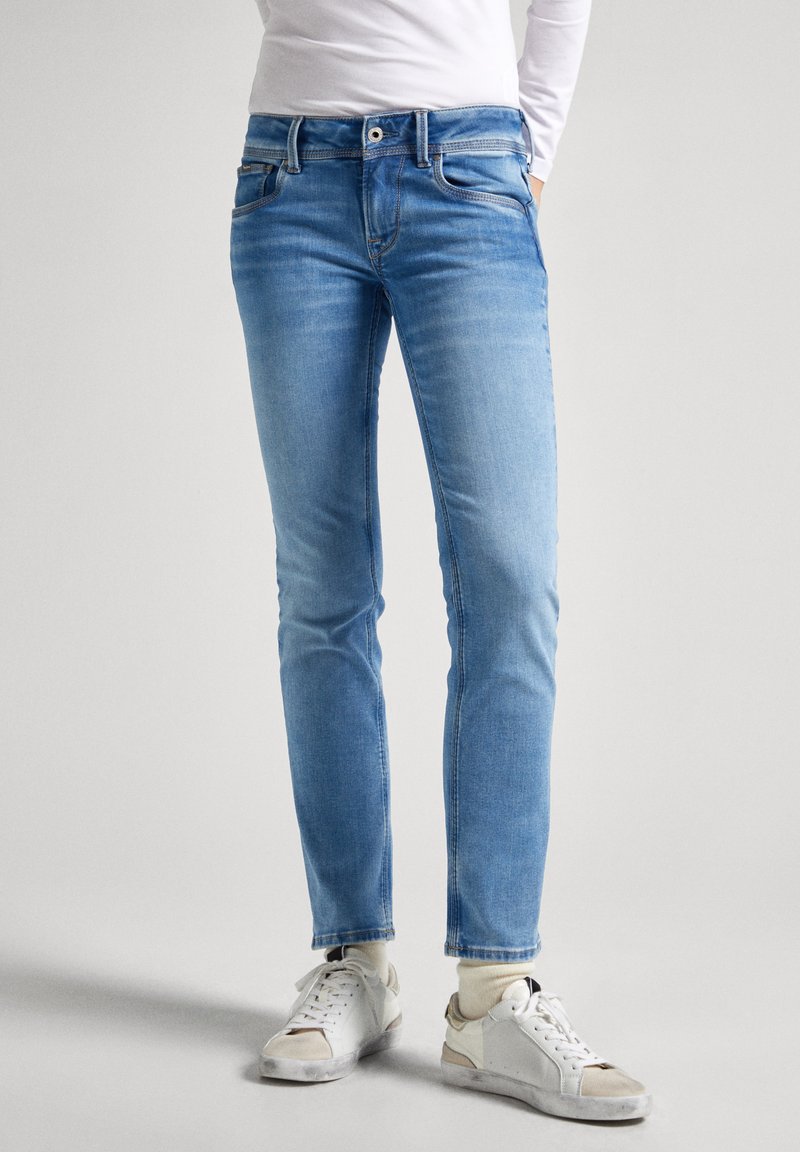 Pepe Jeans SLIM JEANS LW - Jeansy Slim Fit/jasnoniebieski - Zalando.pl