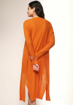 PULZ SARA LONG - Kofta - cherry tomato melange/röd - Zalando.se