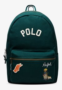 Polo Ralph Lauren VARSITY BACKPACK UNISEX - Rucksack - moss agate/cream ...