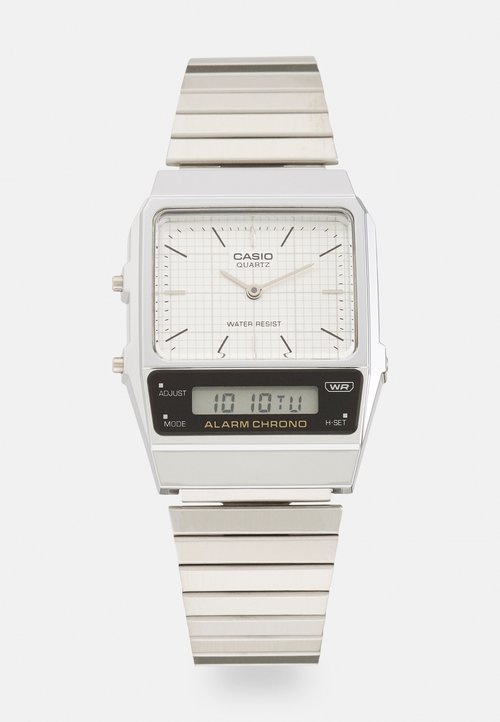 Casio Hodinky - silver-coloured/green/stříbrná barva - Zalando.cz