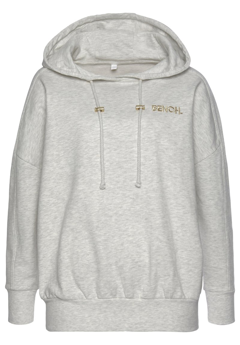 Bench Jersey con capucha - grau meliert/gris - Zalando.es