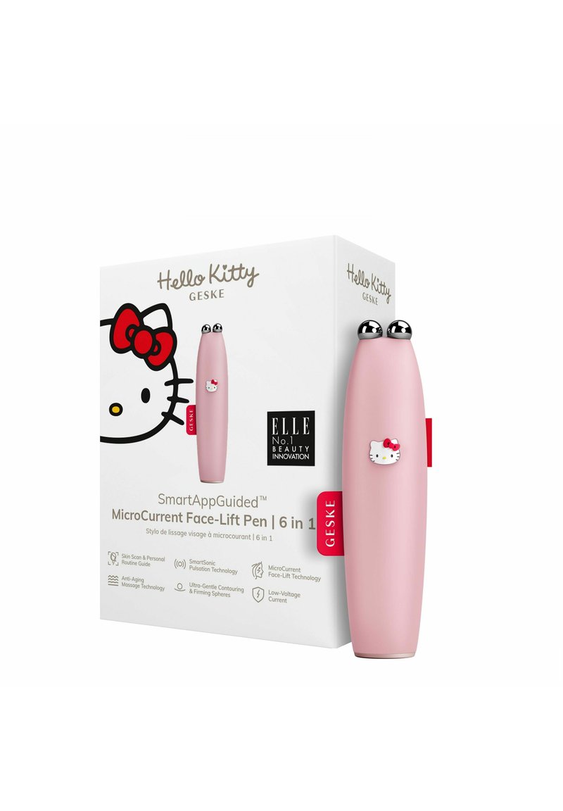 GESKE SMARTAPPGUIDED™ MICROCURRENT FACE-LIFT PEN | 6 IN 1 - Skincare tool - hello kitty pink ...