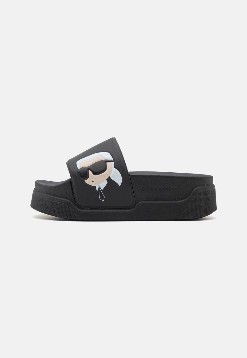KARL LAGERFELD KONDOMINIUM SLIDE - Sandaler - black/svart - Zalando.no