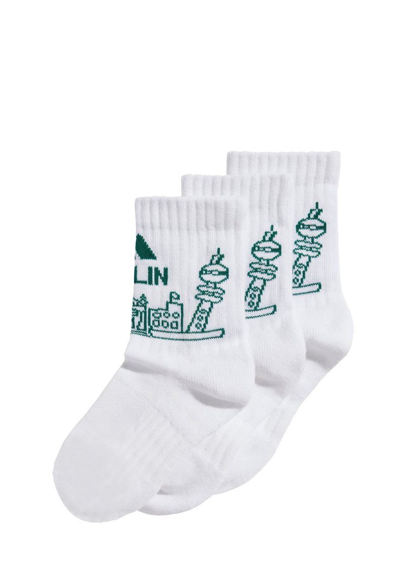 adidas Performance Sports socks - white collegiate green/white ...
