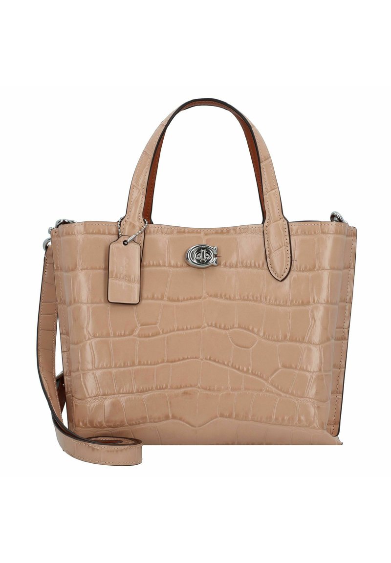 COACH EMBOSSED CROC WILLOW TOTE 24 - Håndtasker - buff multi/sand ...