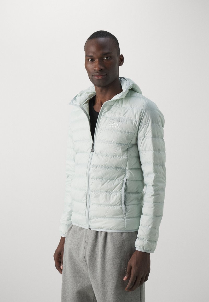 EA7 Emporio Armani JACKET - Down jacket - ghiaccio/white - Zalando.ie