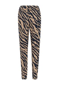 Kaffe MARITA AMBER - Broek - midnight amphora animal print/blauw ...