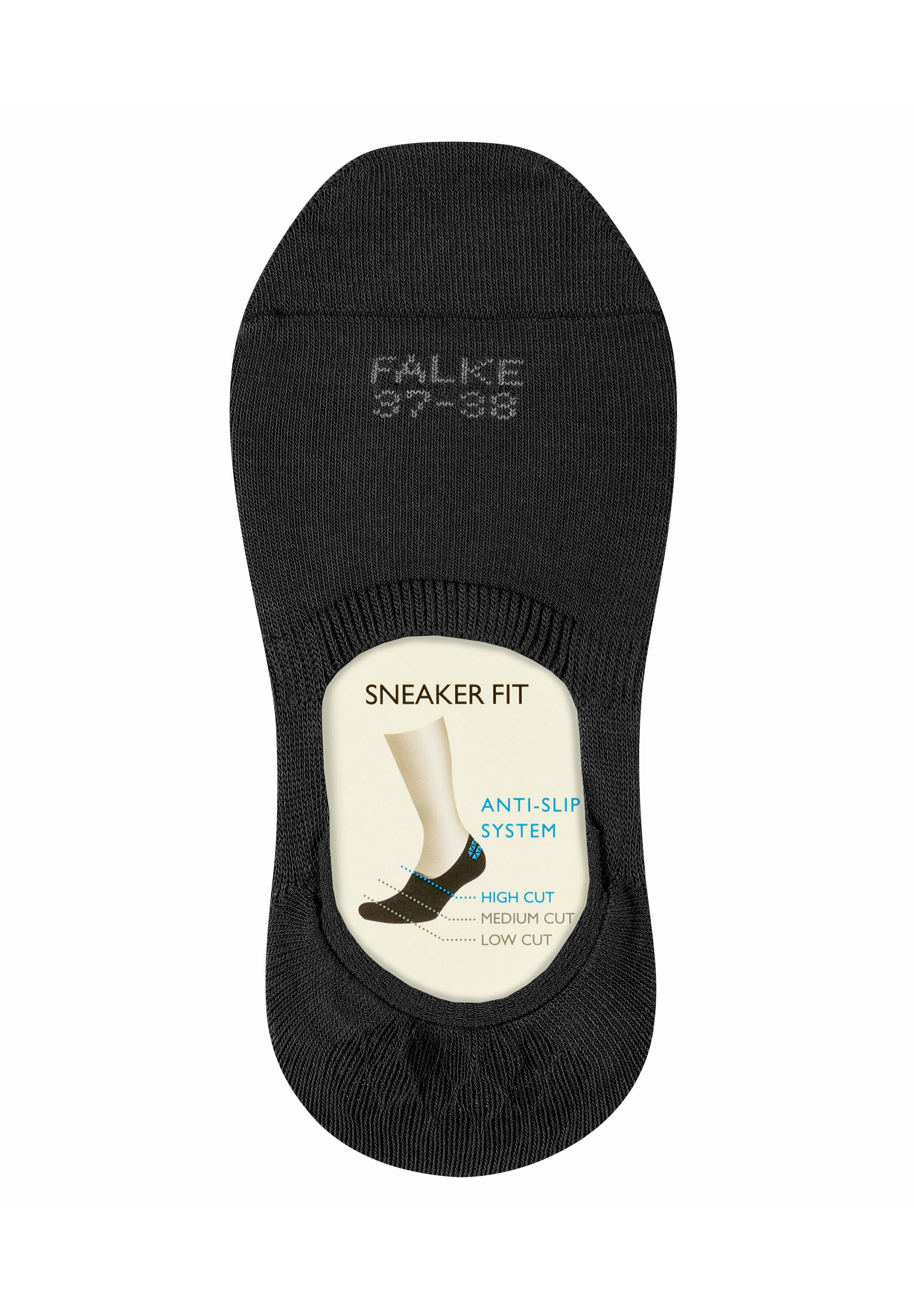 FALKE STEP HIGH CUT HIDDEN IN SHOE Socquettes black noir ZALANDO.FR
