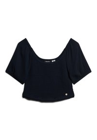 Superdry SMOCKED - Blusa - eclipse navy/azul - Zalando.es