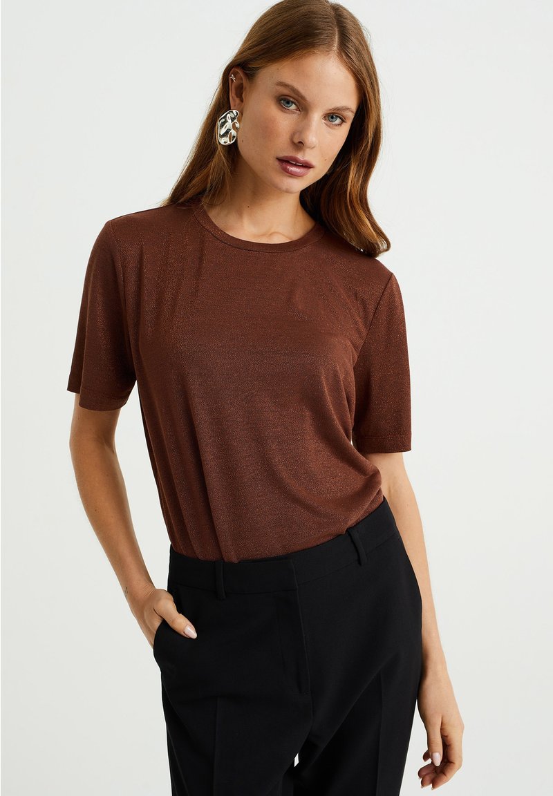 WE Fashion T-Shirt basic - brown/braun - Zalando.de