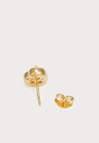 Hatton Labs HEART STUD EARRINGS UNISEX - Ohrringe - gold-coloured/white ...