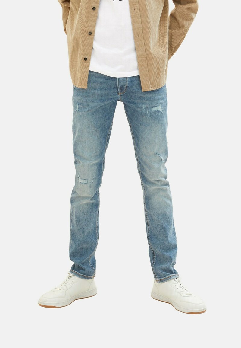 TOM TAILOR DENIM SLIM PIERS - Jeans Slim Fit - tinted blue denim/light ...
