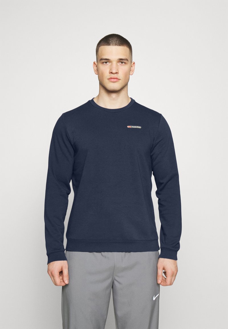 Nike Performance M NK DF TRACK CLUB FLC CREW - Sweater - midnight navy ...