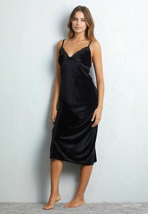 LASCANA NEGLIGEÉ - Nachthemd - black/schwarz - Zalando.de