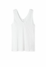 Falconeri MIT SYMMETRISCHEM V-AUSSCHNITT AUS - Top - white/weiß ...