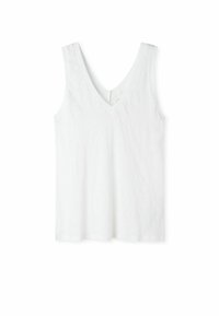 Falconeri MIT SYMMETRISCHEM V-AUSSCHNITT AUS - Top - white/blanco ...