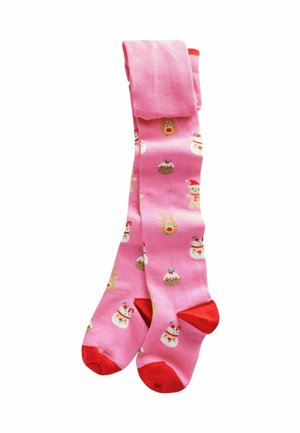 Next COTTON RICH FLURO UNICORN TIGHTS - Panty - dusky pink/donkerroze ...