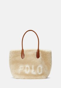 Polo Ralph Lauren SHEARLING LEATHER MEDIUM BELLPORT TOTE - Handbag ...