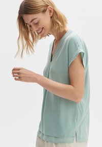 Opus KURZARM FELISO - T-Shirt basic - aloe green/mint - Zalando.de