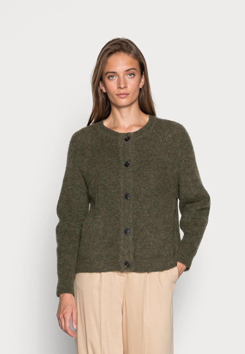 Selected Femme SLFLULU CARDIGAN - Cardigan - kalamata/green - Zalando.co.uk