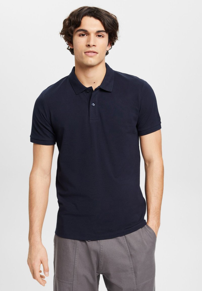 Esprit SOLID - Polo - navy/azul marino - Zalando.es