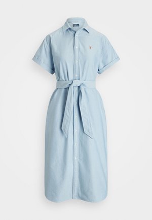 Polo Ralph Lauren CORY LONG SLEEVE DAY DRESS - Blousejurk - light blue/blauw - Zalando.be