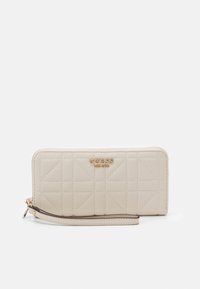 Guess ASSIA LARGE ZIP AROUND - Wallet - stone - Zalando.co.uk