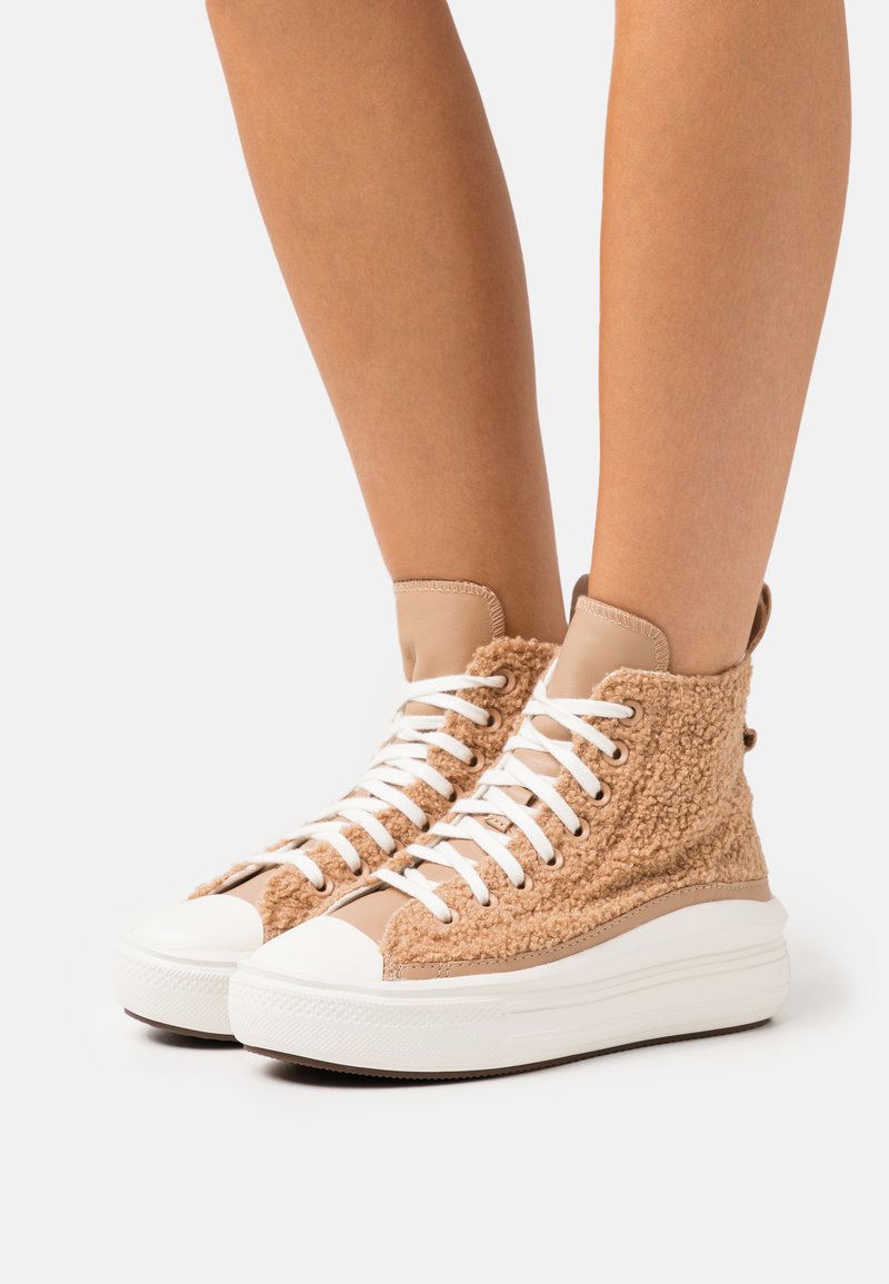 Converse CHUCK TAYLOR ALL STAR MOVE - Sneaker high - champagne tan ...