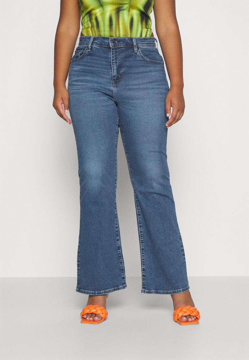 Levi's® Plus 726™ HIGH RISE FLARE - Flared jeans - blue wave mid plus ...