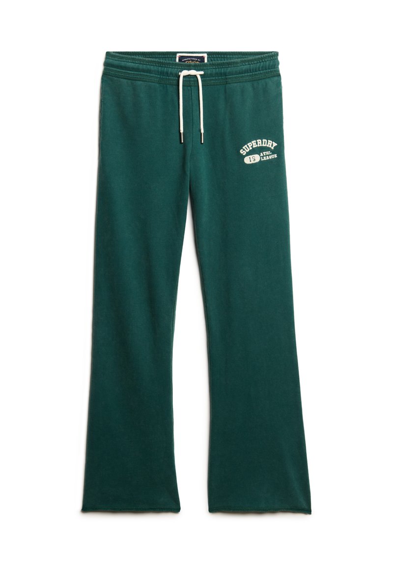 Superdry & Co ATHLETIC ESSENTIALS FLARE - Tracksuit bottoms - dark pine ...