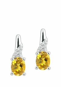 DIAMANT L'ÉTERNEL CITRINE - Náušnice - white gold-coloured/biela ...