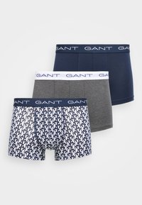 GANT MONOGRAM PRINT TRUNK 3 PACK - Trunks - marine/multi-coloured - Zalando