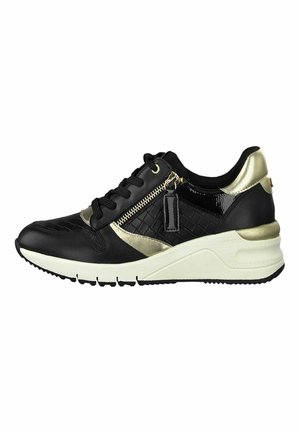 Tamaris Zapatillas - black/gold/negro - Zalando.es