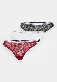 Tommy Hilfiger THONG 3 PACK - String - desert sky/white/rouge/rood - Zalando.nl