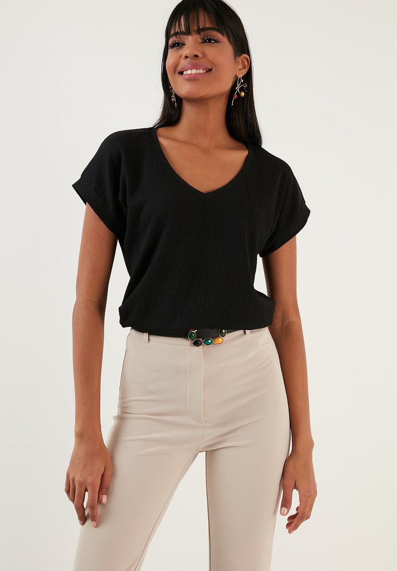 LELA REGULAR FIT - Bluse - black/schwarz - Zalando.de