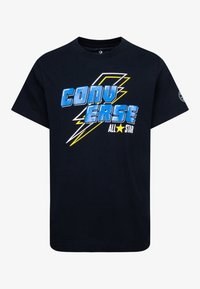 Converse LIGHTNING BOLT TEE - T-shirt imprimé - black/noir - ZALANDO.FR