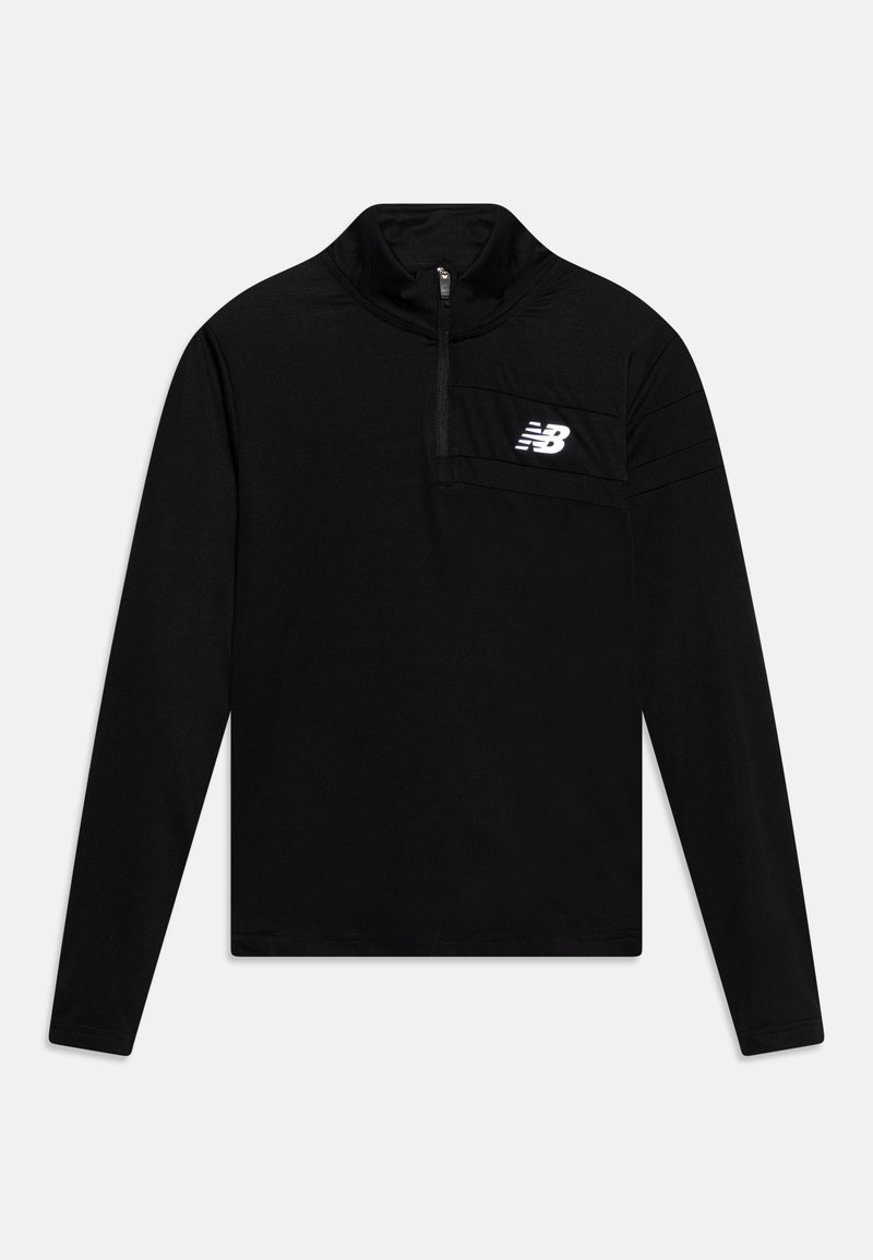 New Balance ACCELERATE HALF ZIP UNISEX - Topper langermet - black/svart ...