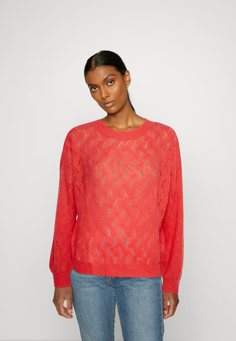 edc by Esprit POINTELLE - Pullover - coral/corail - ZALANDO.FR
