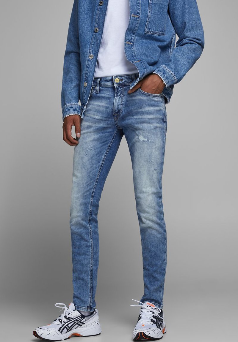 Jack & Jones LIAM - Jean slim - blue denim/denim bleu - ZALANDO