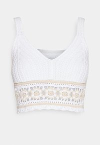 Hollister Co. BARE CROCHET BRALETTE - Camicetta - bright white ...