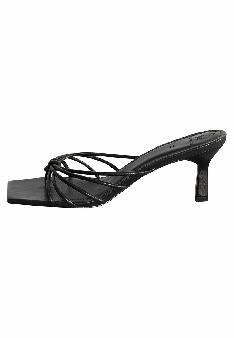 Next SIGNATURE POST - Mules med hæl - black/sort - Zalando.dk