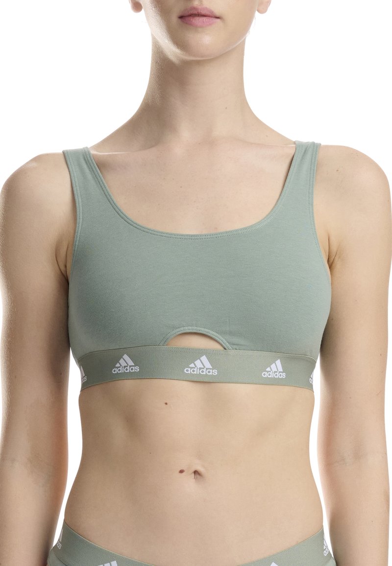 Adidas Sportswear Scoop Bralette Bustier Oliv Zalando De