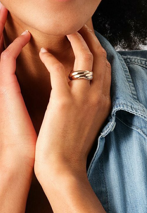 Elli TRIO BASIC - Ring - gold-coloured/goldfarben - Zalando.ch