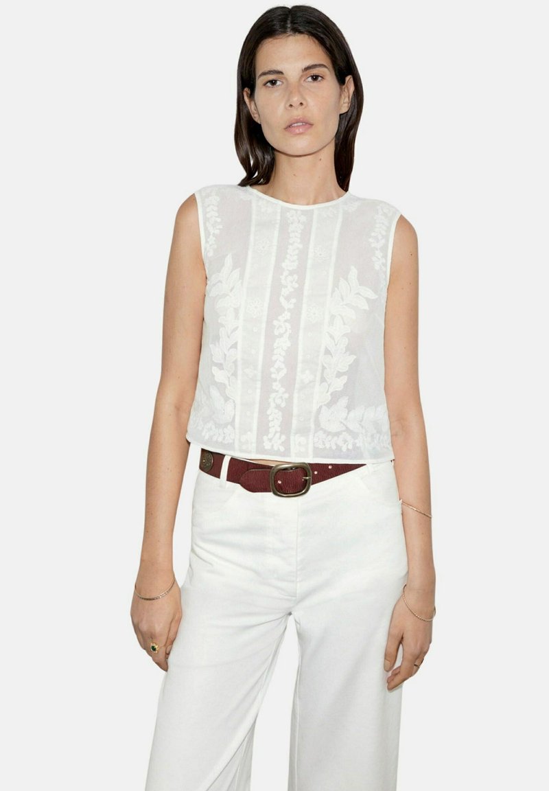 Marks & Spencer SLEEVELESS - Camicetta - soft white/avorio - Zalando.it