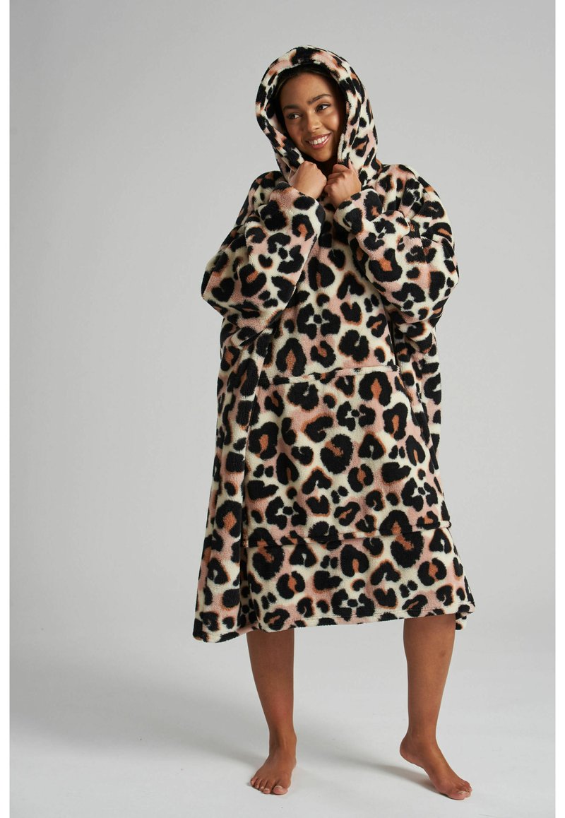 Loungeable LEOPARD WELL SOFT - SNUGGLE PONCHO - Accappatoio - brown ...
