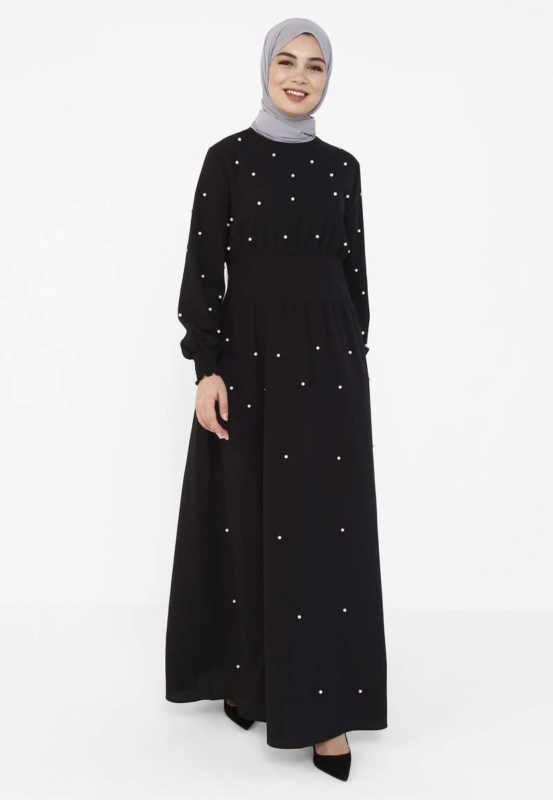 Modanisa CREW NECK UNLINED MODEST TAVIN - Maxikleid - black/schwarz ...