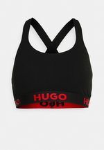 HUGO BRALETTE PADDED SPORTY LOGO - Bustier - black - Zalando.co.uk