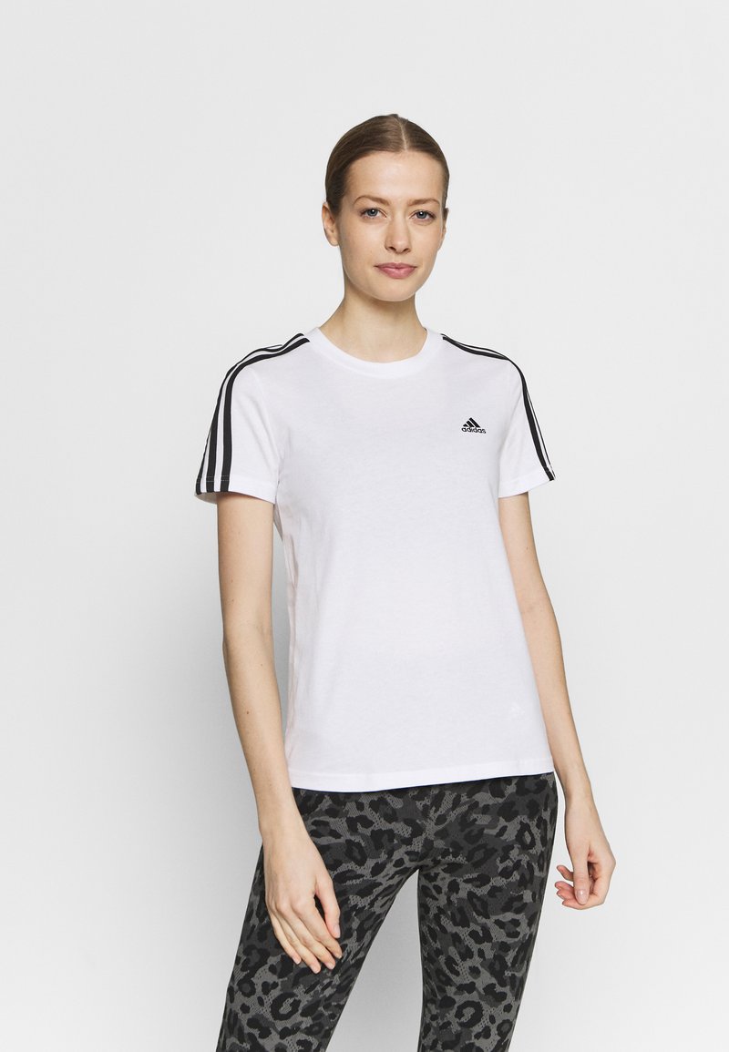 adidas Sportswear Triko s potiskem - white/black/bílá - Zalando.cz