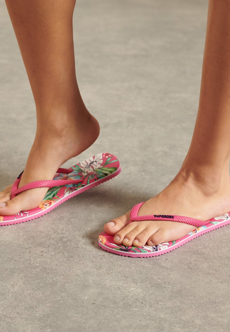 Superdry VINTAGE - T-bar sandals - tropical pink/pink - Zalando.co.uk